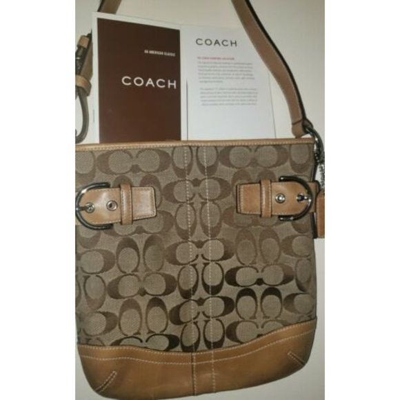 Coach | Bags | Coach Signature Cs Shouldercrossbody Leather Straps ...